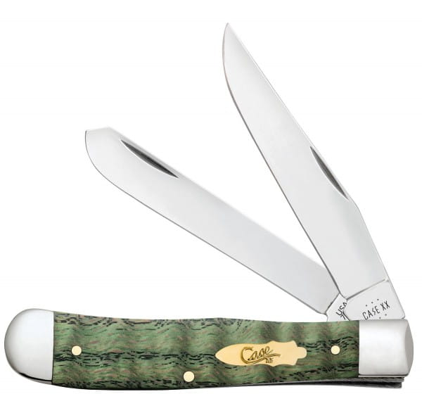 Kelly Green Curly Oak Smooth Trapper | EDC-Messer | Taschenmesser