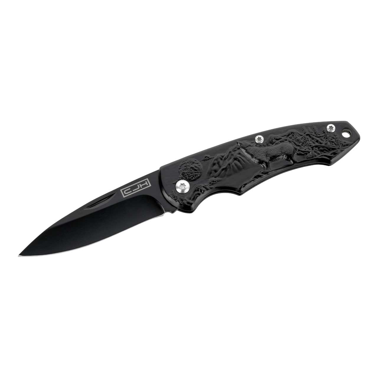Herbertz - Taschenmesser Wolf schwarz Messer-Maxx